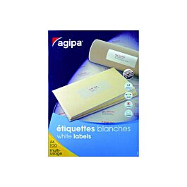 Agipa Etiquettes Coins Droits - étiquettes - 100 étiquette(s) - A4 Pas ...