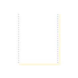 Exacompta - Papier listing blanc/jaune - 1000 feuilles 240 mm x 11 4/6 ...
