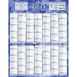 Bouchut 229 - Calendrier bancaire recto 14 mois - 55 x 43 cm - bleu Pas ...