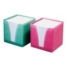 Quo Vadis - Bloc Cube avec support plexi porte notes - blanc Pas Cher ...