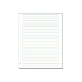 Exacompta - Papier listing zoné vert/bleu - 1000 feuilles 240 mm x 11 ...