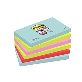 Post-it - 6 Blocs notes Super Sticky Miami - couleurs assorties - 76 x ...
